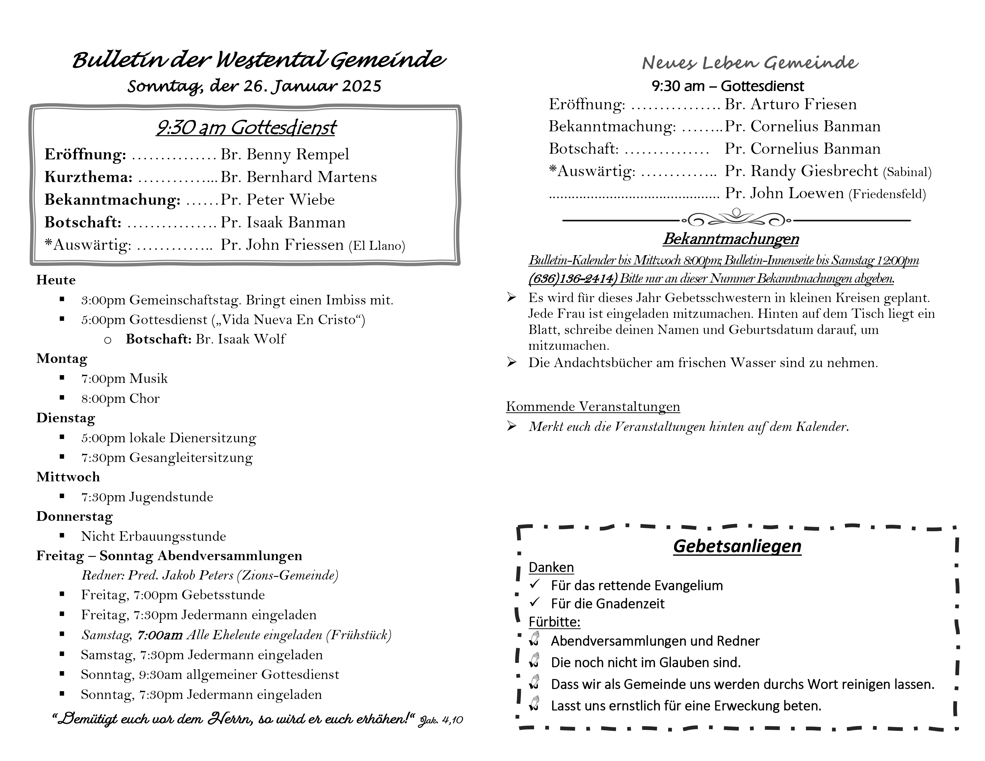 26. Januar 2025 | Westental